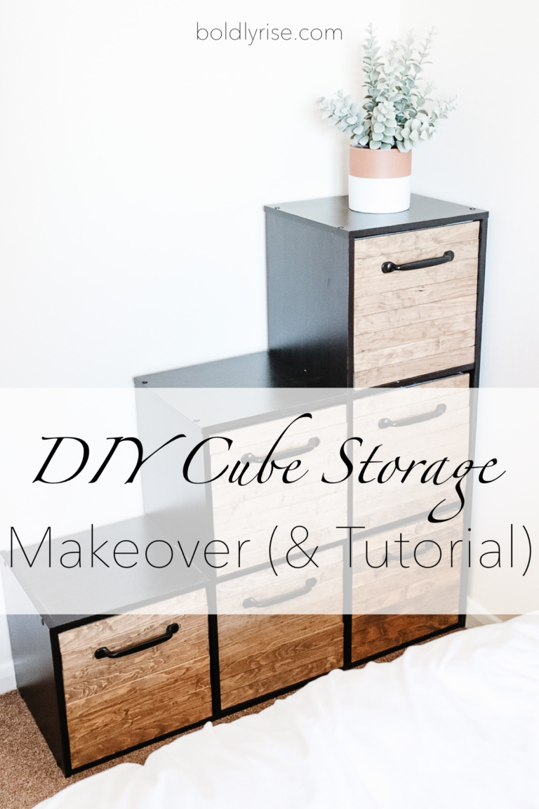 DIY Cube Storage Makeover (& Tutorial) - Boldly Rise