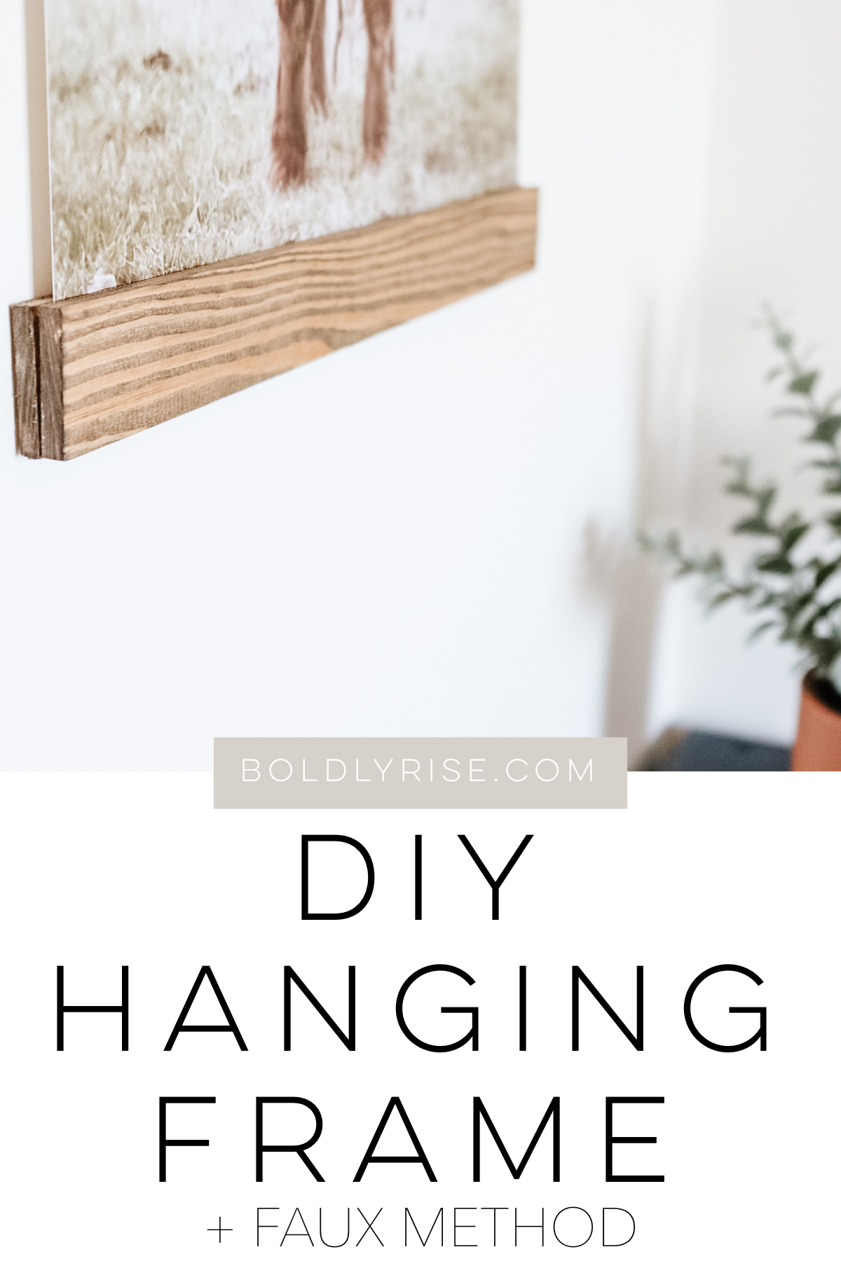 DIY Hanging Frame - Boldly Rise
